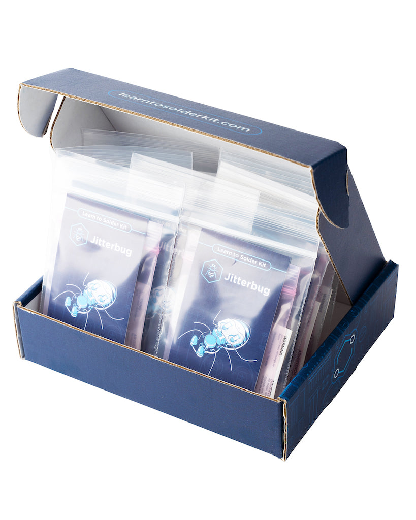 Educator Pack: Jitterbug – Learn to Solder Kits